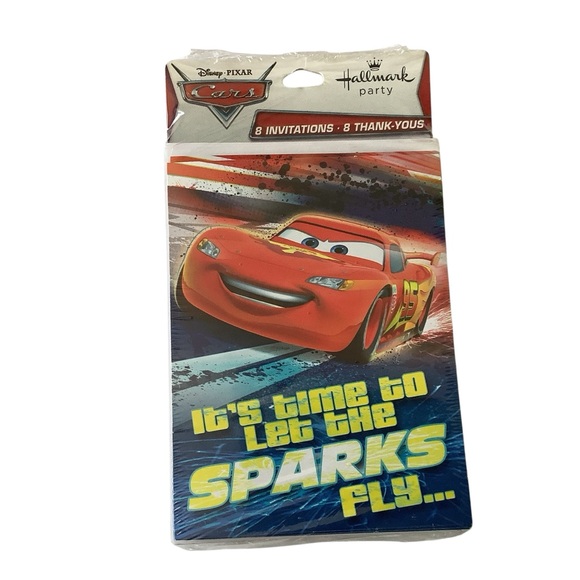 Hallmark | Party Supplies | Disney Pixar Cars 8 Party Invitation And ...